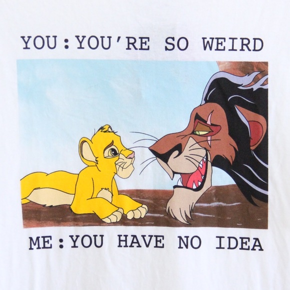 Disney | Tops | The Lion King Simba Scar Meme Cropped Tee | Poshmark